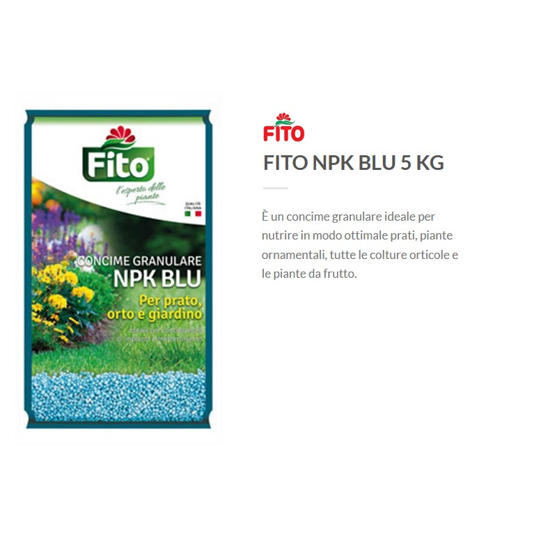CONCIME GRANULARE UNIVERSALE BLU NPK 12-12-17 -5KG - AZOTO (N), FOSFORO ...